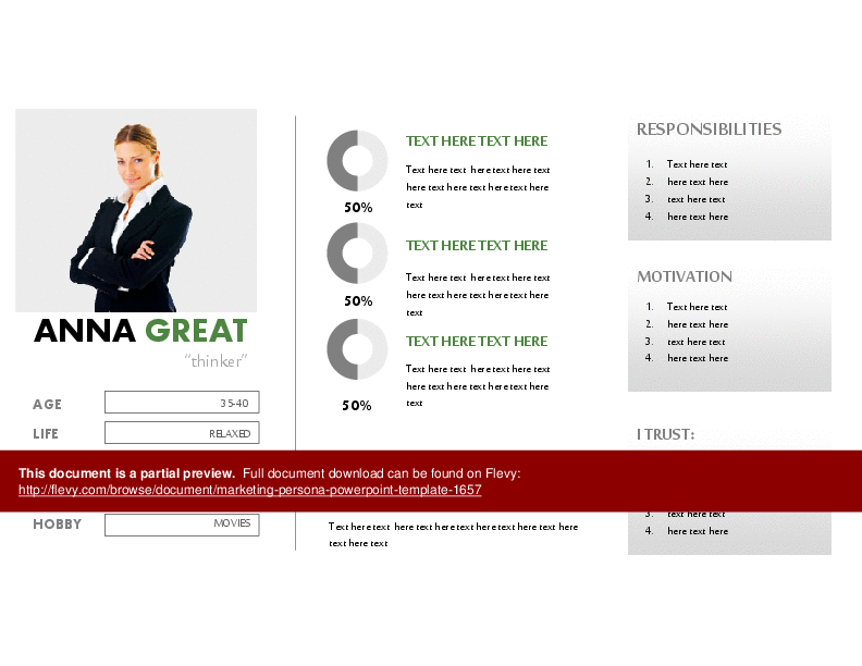 Marketing Persona PowerPoint Template (PowerPoint) Slideshow View Marketing Persona PowerPoint Template (PowerPoint) Slideshow View