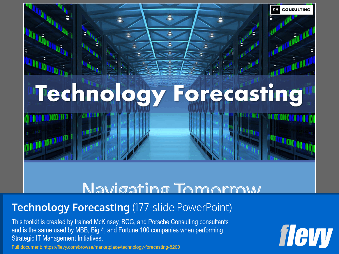Ppt Technology Forecasting 177 Slide Ppt Powerpoint Presentation Pptx Flevy