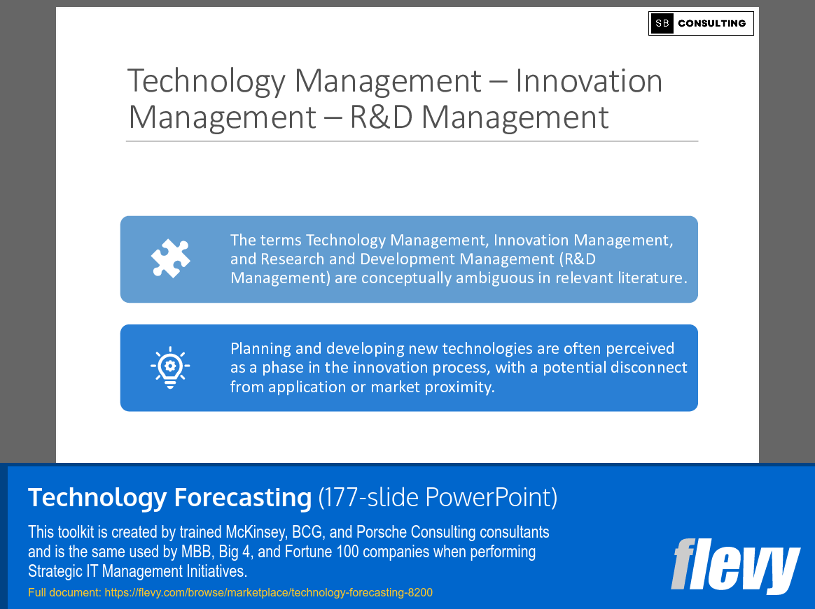 PPT: Technology Forecasting (177-slide PPT PowerPoint presentation PPTX ...