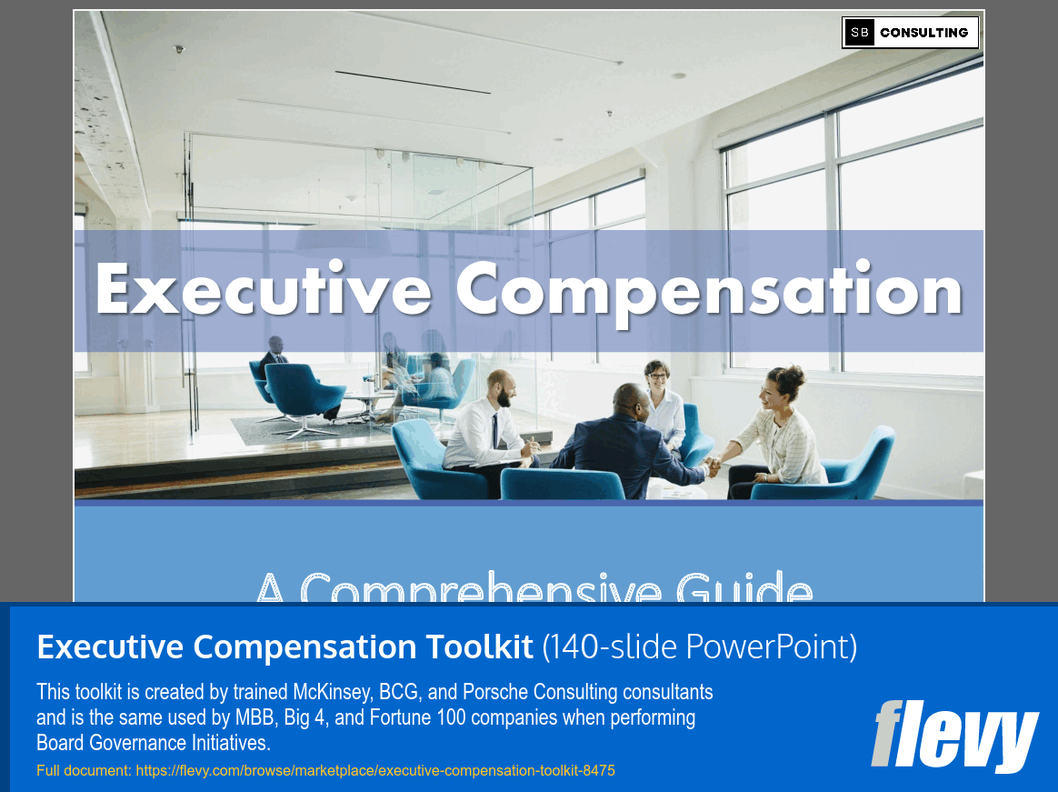 Executive Compensation Toolkit PPT Slide Deck